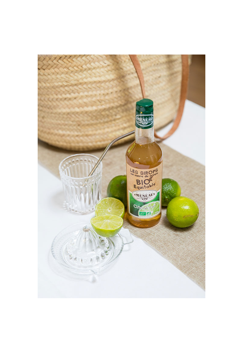 Sirop de Citron Vert Bio et Équitable, certifié fair for life