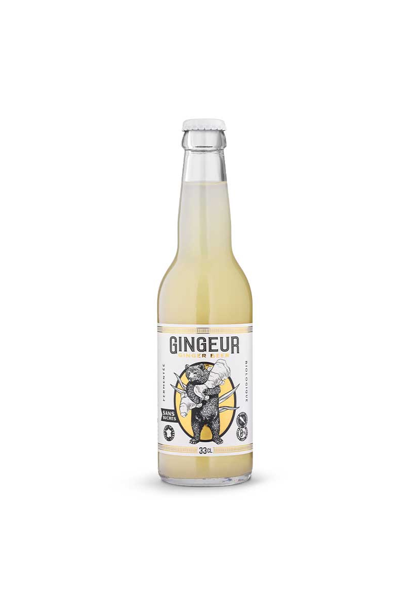 Ginger Beer Bio sans sucres - Gingeur